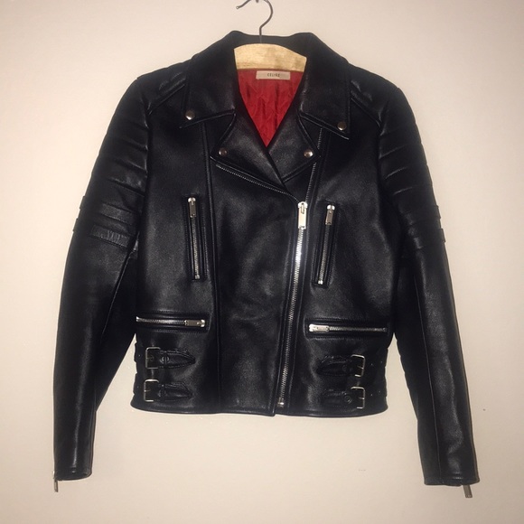 Celine | Jackets & Coats | Celine Leather Jacket | Poshmark